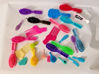 Barbie & Other Dolls Mixed Lot of Hair Brushes Combs | eBay