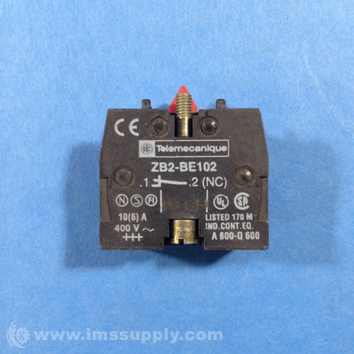 Telemecanique ZB2-BE102 Single Contact Block, for 22mm Pushbutton FNIP ...