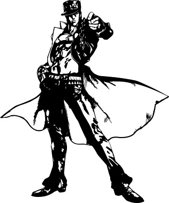 Jotaro JoJo's Bizarre Adventure decal sticker for car/truck laptop ...