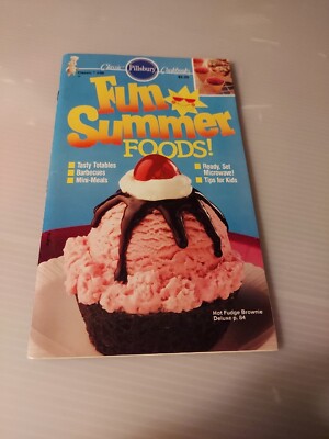 Vintage 1988, Pillsbury Classic Cookbook #88 "Fun Summer Foods" Booklet ...