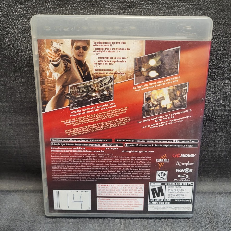 Stranglehold (Sony PlayStation 3, 2007) PS3 Video Game 31719269303 | eBay