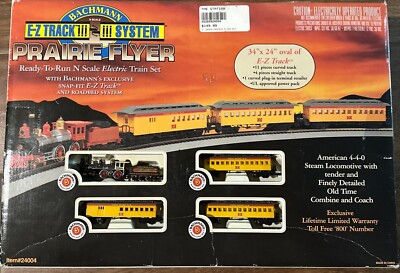 Bachmann 24004 PRAIRIE FLYER N Scale Electric Train E-Z Track Ready-to ...