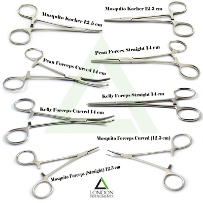 Dental Hemostatic Hemostat Artery Clamp Forceps Needle Holder Surgical ...