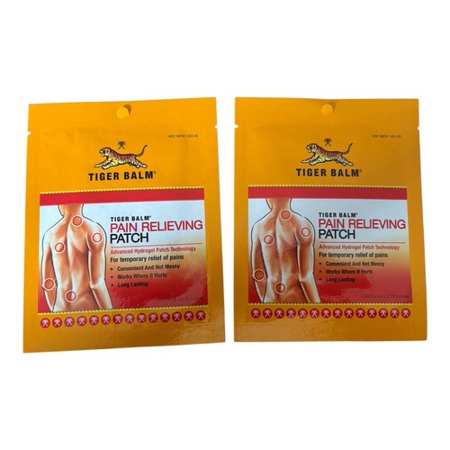 Tiger Balm Pain Relief Patch - 2 PACK - EXP 8/27 - Menthol Camphor ...