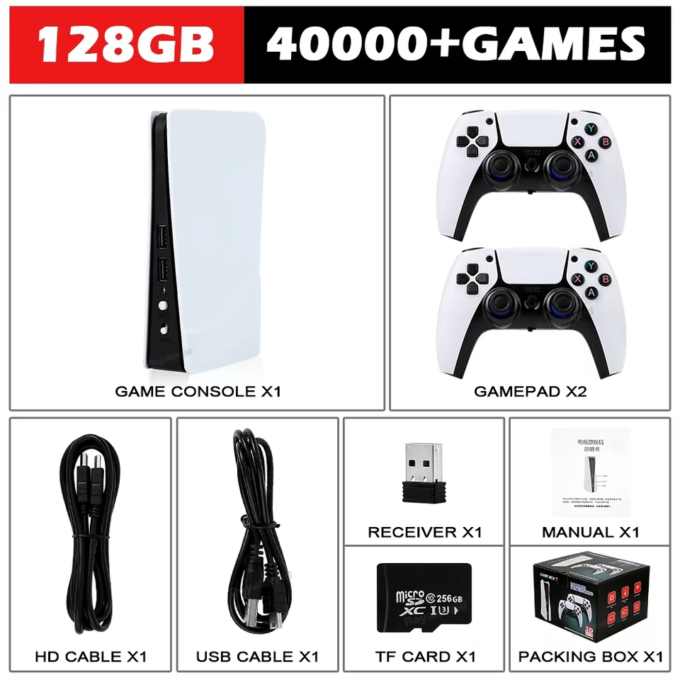GB5 Retro Video Game Console 256GB/128GB/64GB with 50000+ Games, HD ...