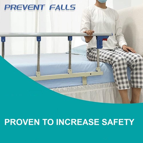 NEAUDE Push-Button Collapsible Bed Rail Guard for Elderly 37”x14” Bed ...