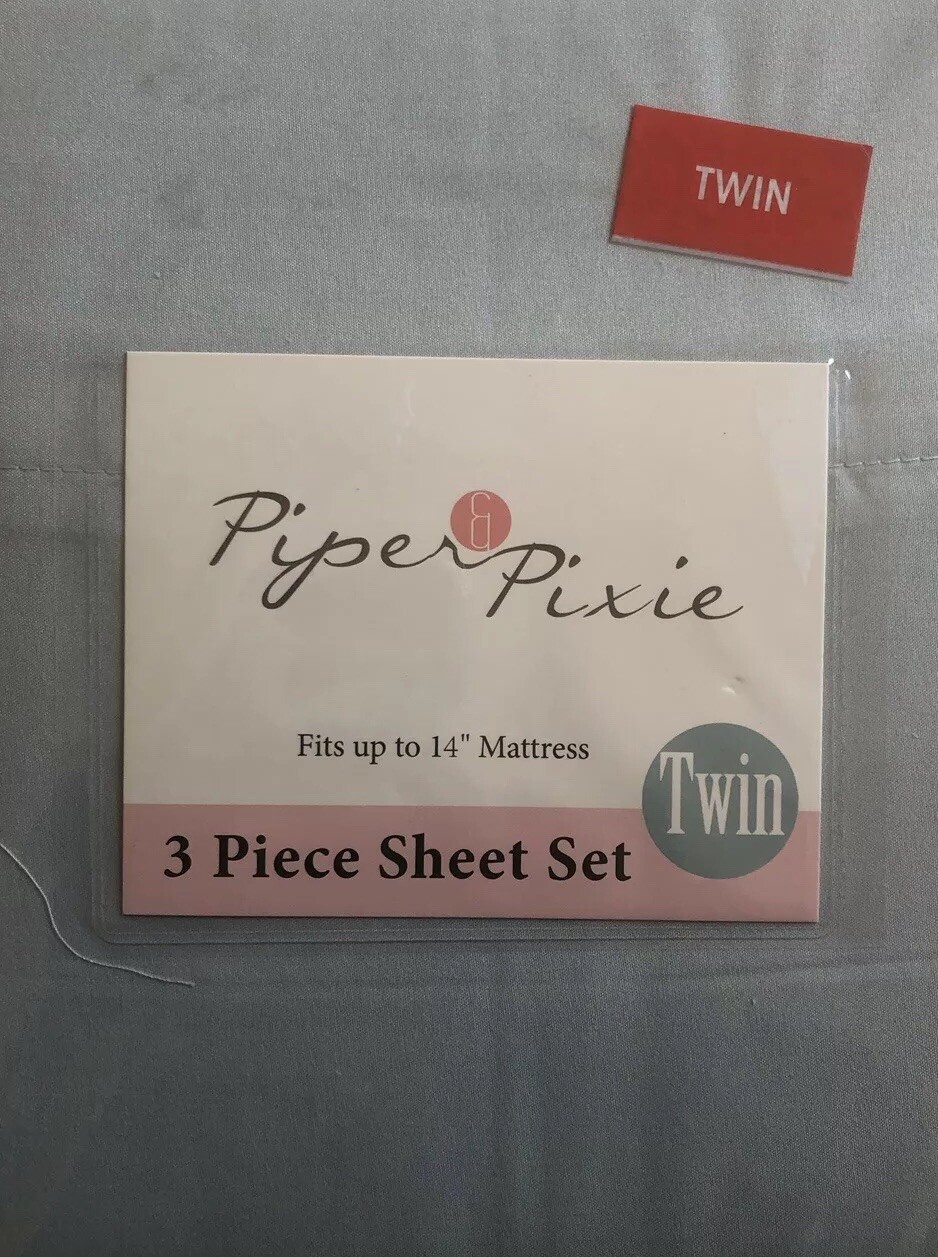 Piper Pixie Blue Twin Sheet Set | eBay