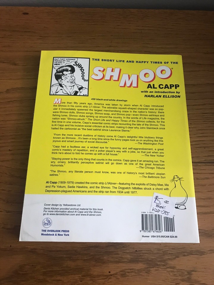 SHORT LIFE AND HAPPY TIMES OF SHMOO By Al Capp | eBay