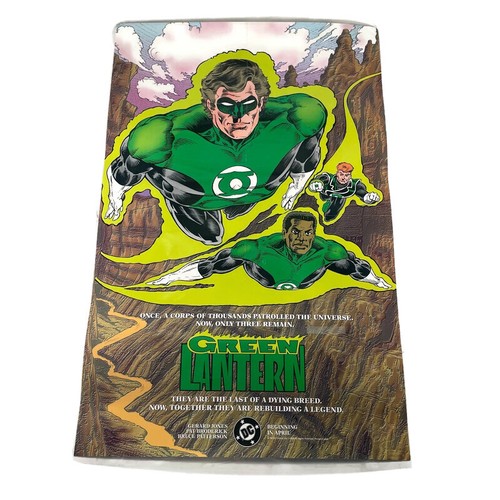 1990 Green Lantern DC Comics Promo Poster Laminated And Rolled | eBay