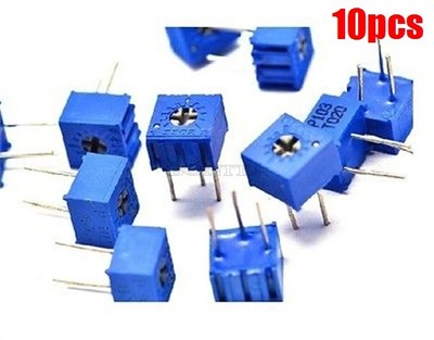 10Pcs High Precision Variable Resistor Potentiometer 3362P-101 3362 P ...