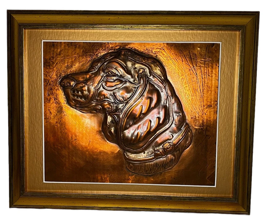 Copper Artwork Of Dogs