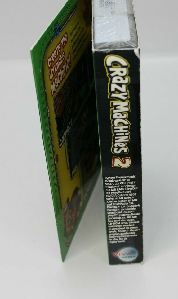 Crazy Machines 2 MBX New Wacky Contraptions PC CD-Rom Game 838639002283 ...