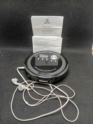 ONN Portable CD Player w/FM Radio - Works Great!! Comes With Earbuds ...