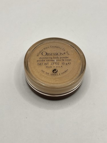 Calvin Klein Obsession SHIMMERING BRONZE BODY POWDER .35oz Jar Vintage ...