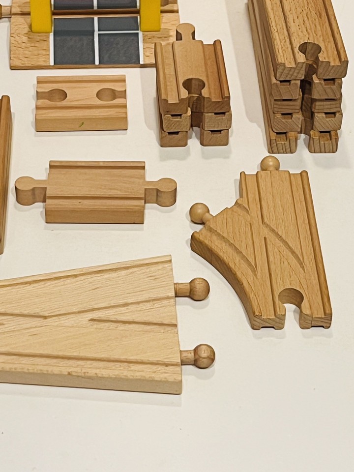 Brio compatable Mixed Wooden Train Track Bundle Joblot ideal present ...