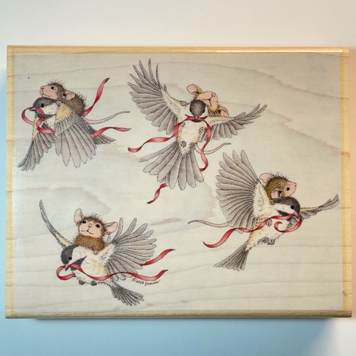 House Mouse Stampabilities Rubber Stamp Mice Fly Free Birds Flying ...