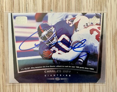 Charles Way 1998 Upper Deck Autograph Signed Card | eBay