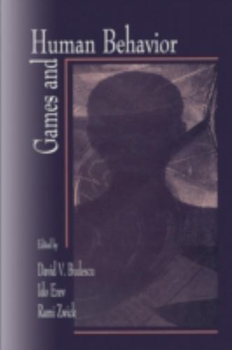 Games and Human Behavior : Essays in Honor of Amnon Rapoport by Ido ...