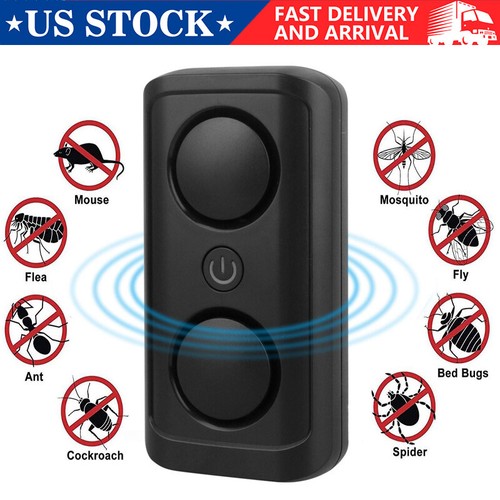 Pest Reject Pro Ultrasonic Repeller Home Bed Bug Mites Spider Defender ...