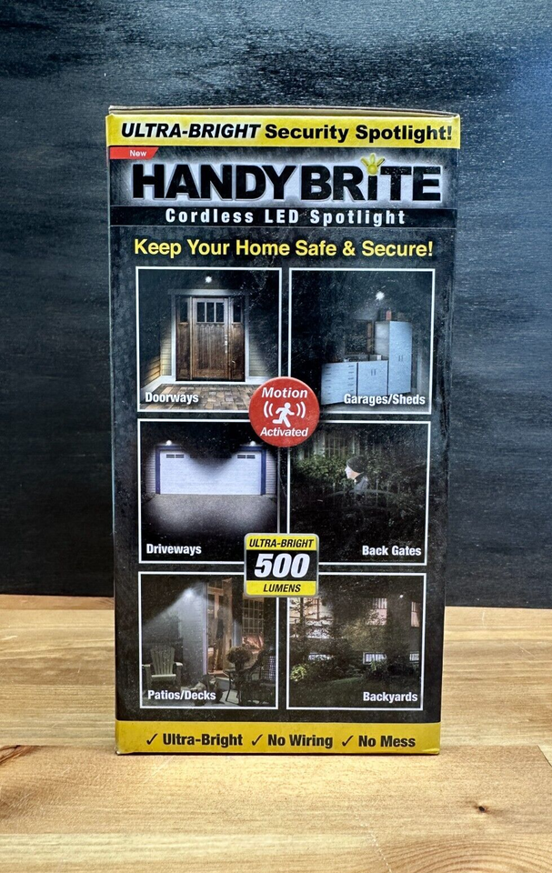 Handy Brite Cordless Ultra-Bright LED Motion-Activated Security ...