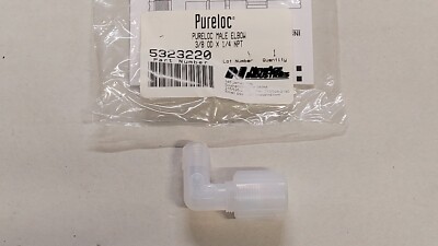 New Age Pureloc 5323220 PFA Male Elbow 3/8 OD x 1/4" Npt | eBay