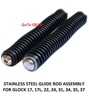 Stainless Steel Guide Rod Assembly For Glock 17 22 31 Gen 1-3 Smooth ...