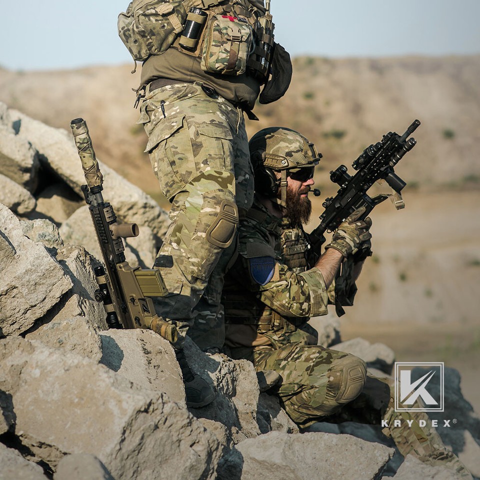 KRYDEX Gen3 Combat Uniform Set Tactical Shirt & Pants w/ Knee Pads MC ...