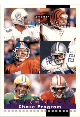 1996 Score Keyshawn Checklist Chase Program Football Card #275 | eBay