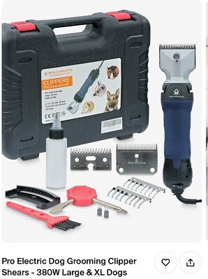 Pet & Livestock HQ Professional Animal Grooming Clippers Kit in Navy ...