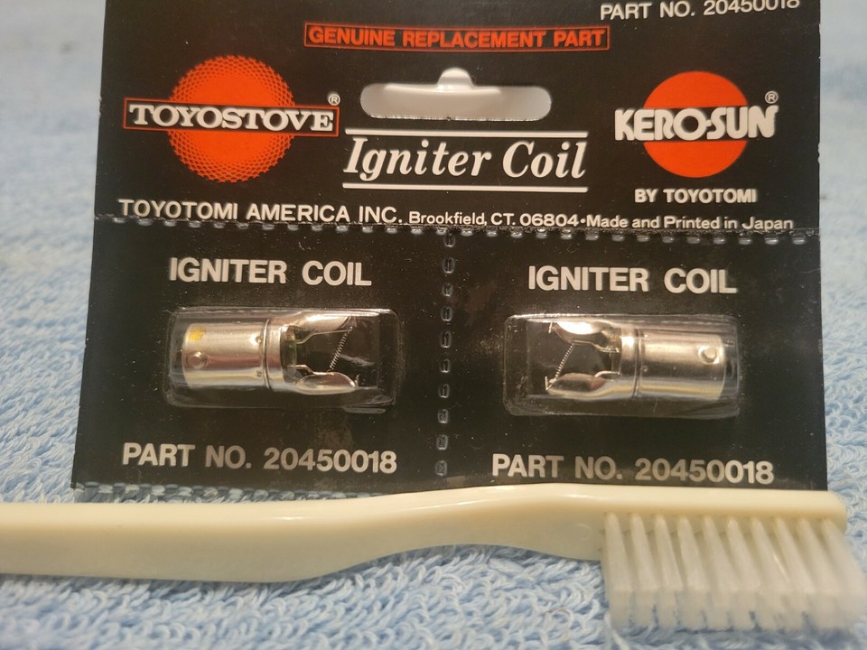 TOYOSTOVE IGNITERS (2) PK TYPE A IGNITER *FREE WICK BRUSH & WICK ...