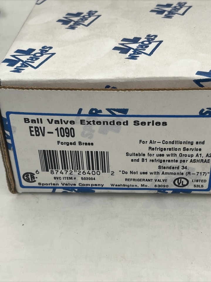 Parker Sporlan EBV-1090, 502004, 1-1/8 Ball Valve Extended Series | eBay