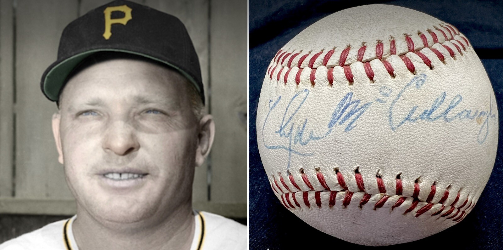 RARE Clyde McCullough (dec1982) PSA/DNA Signed Baseball Pittsburgh ...