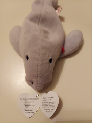 TY BEANIE BABY MANNY THE MANTE PVC PELLETS HEART TAG REMOVED RETIRED ...
