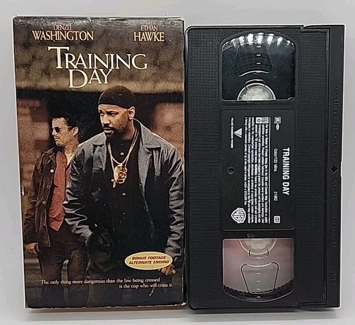 Training Day (VHS, 2002, Bonus Footage Including Alternate Ending ...