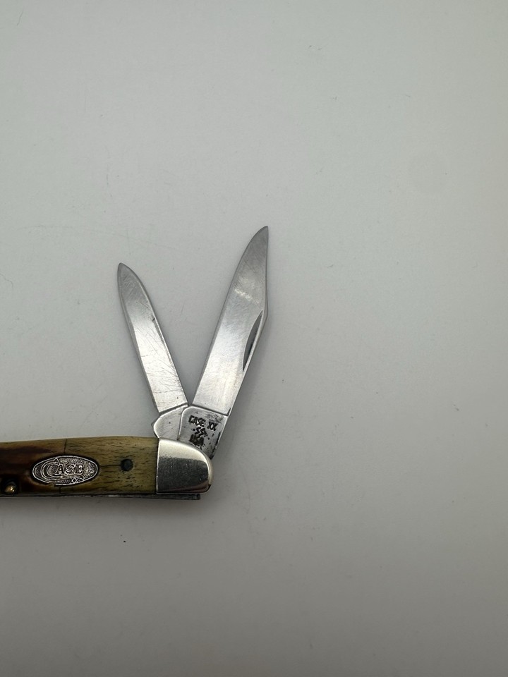 1989 CASE 52087 SS Genuine Stag Medium Jack Folding Pocket Knife Nice ...