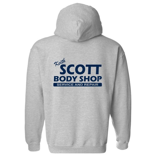 Keith Scott Body Shop Back Print - OTH TV Show Carolina Unisex Hoodie ...