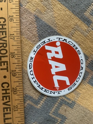 RAC TACHS•GAUGES•TEST EQUIPMENT vintage racing decal Hot Rod | eBay