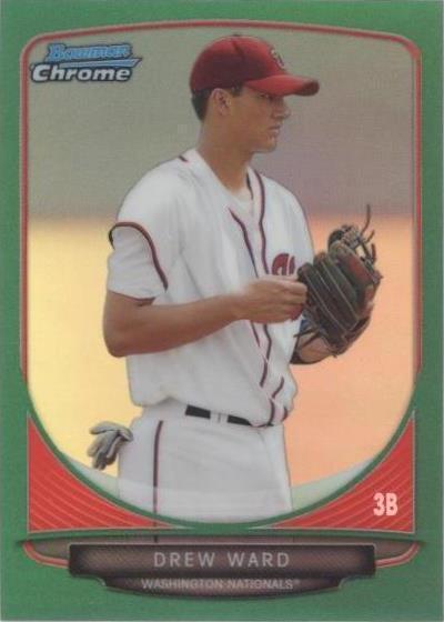 2013 Bowman Chrome Minis - Drew Ward #69 Green Refractor /75 (RC) for ...
