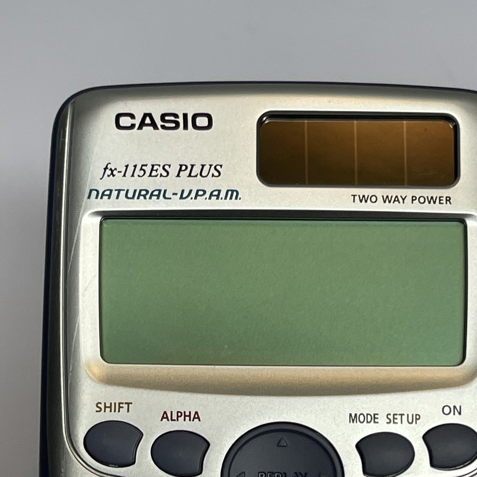 Casio FX-115ES Plus Scientific Calculator With Cover And Chart Works ...