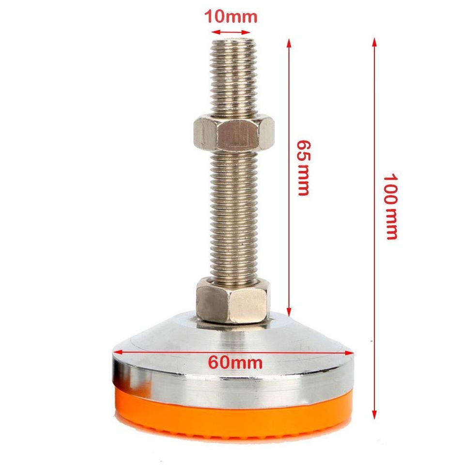 Heavy Duty Leveling Screw Leg 4" Adjustable Feet Leveler Foot for ...