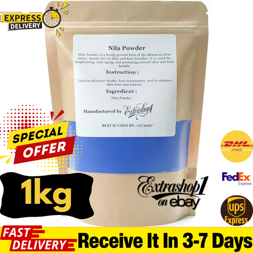 1kg Moroccan Blue Nila Powder for Skin Whitening (2.2lbs) | النيلة ...