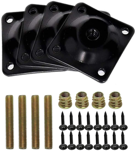 Leg Mounting Plates, Furniture Leg Attachment Plates with M8 Hanger ...