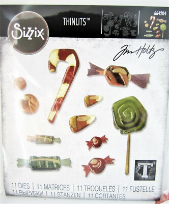 Sweet Treats Christmas Candy Sizzix Thinlits Metal Die Set Tim Holtz ...