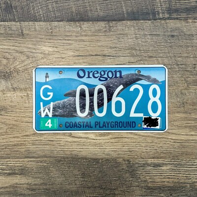 Original OREGON 2019 Coastal Playground License Plate - GW-00628 - Ex ...