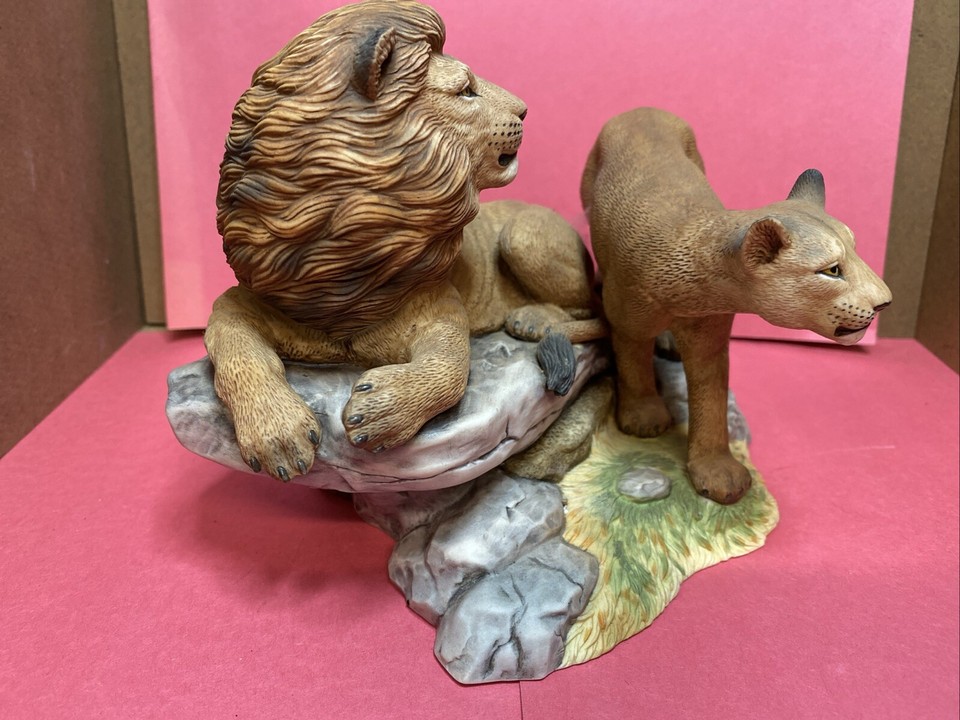 Lenox “Lions” Wildlife Of The Seven Continents Africa Porcelain Figure ...