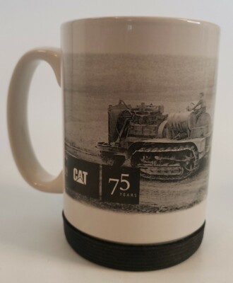 Vintage CAT Caterpillar Construction Equipment Coffee Mug **75 Years ...