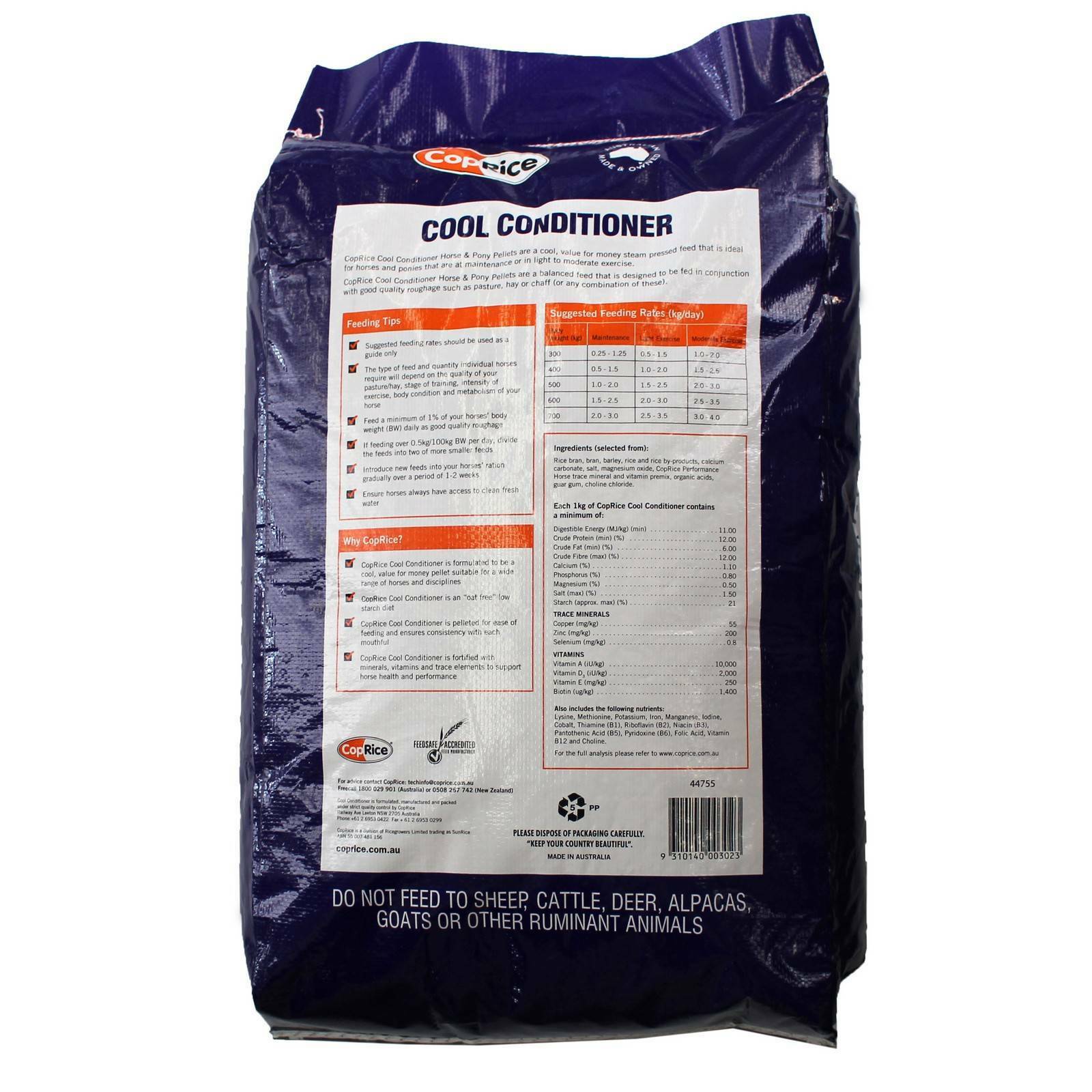 Cool Conditioner Coprice Economical Pelleted Cool Horse Feed Food 20kg ...