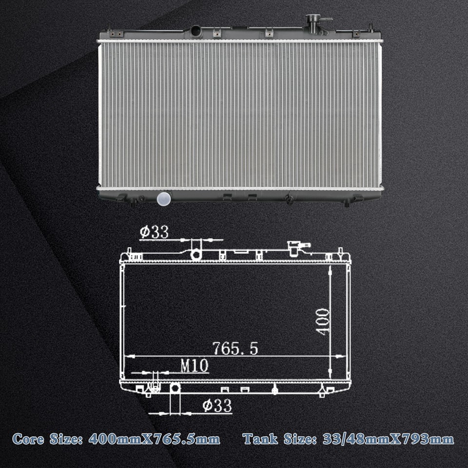 Radiator for 2013-2017 Honda Accord 2015 -2020 Acura TLX 2.4L & 3.5L ...