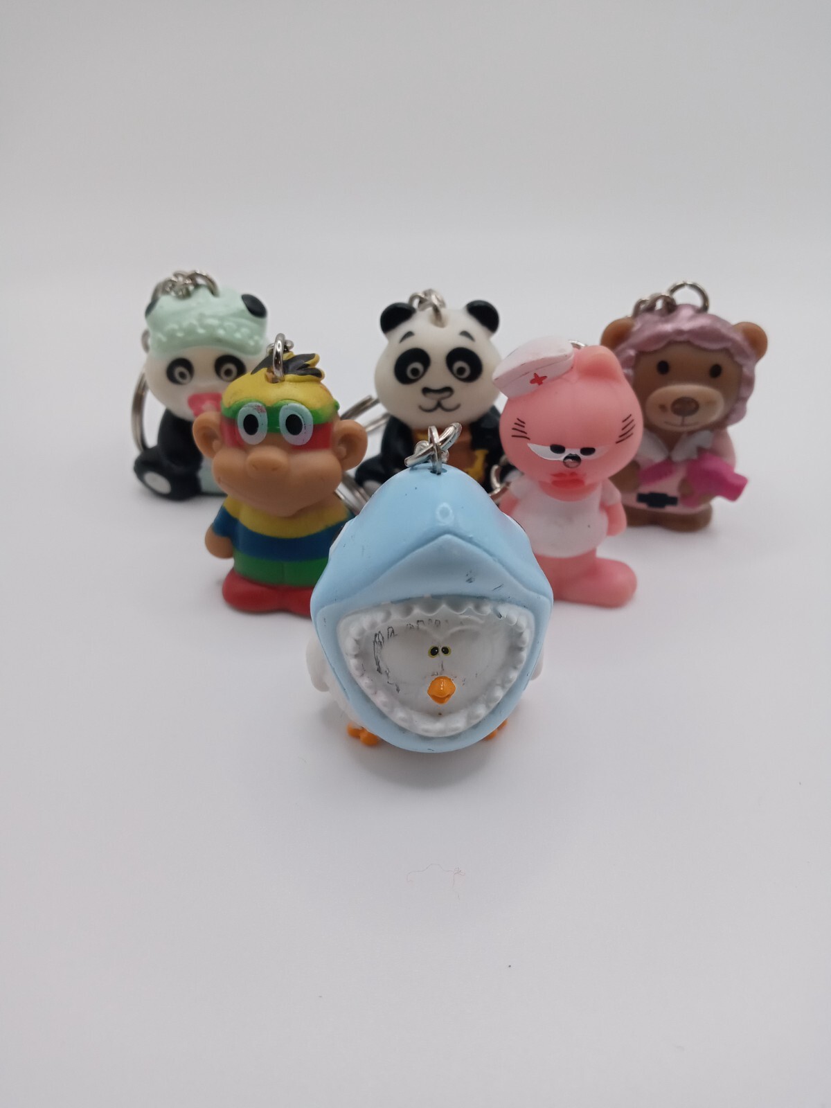 5 Star Awards keychains (pandas, bear, Arlene, monkey) + 1 other | eBay