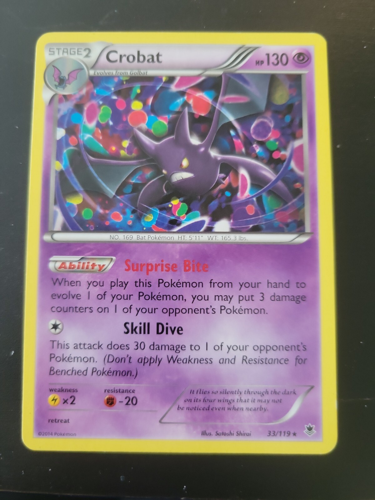 Pokemon TCG Card 2014 XY Phantom Forces - Crobat 33/119 | eBay